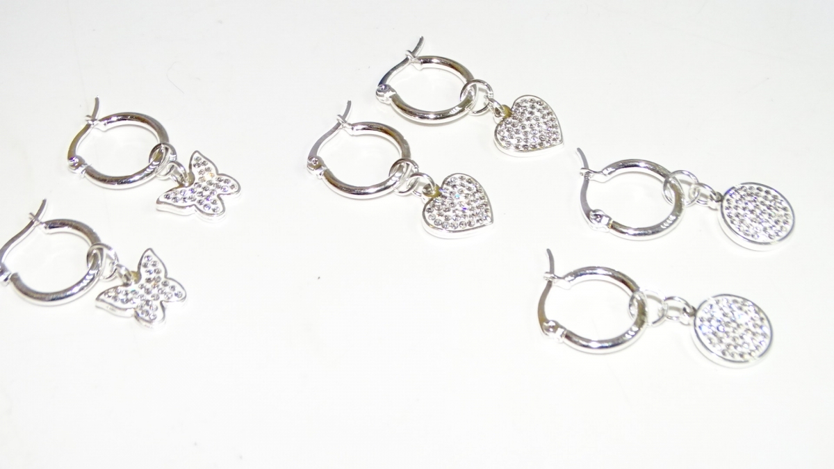 AROS ACERO BLANCO CON STRASS VARIOS MODELOS +++ | Acero | Tomás Accesorios