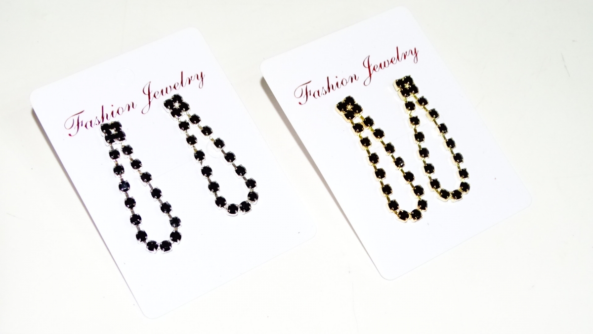 AROS STRASS NEGRO++++ | Bijouterie | Tomás Accesorios