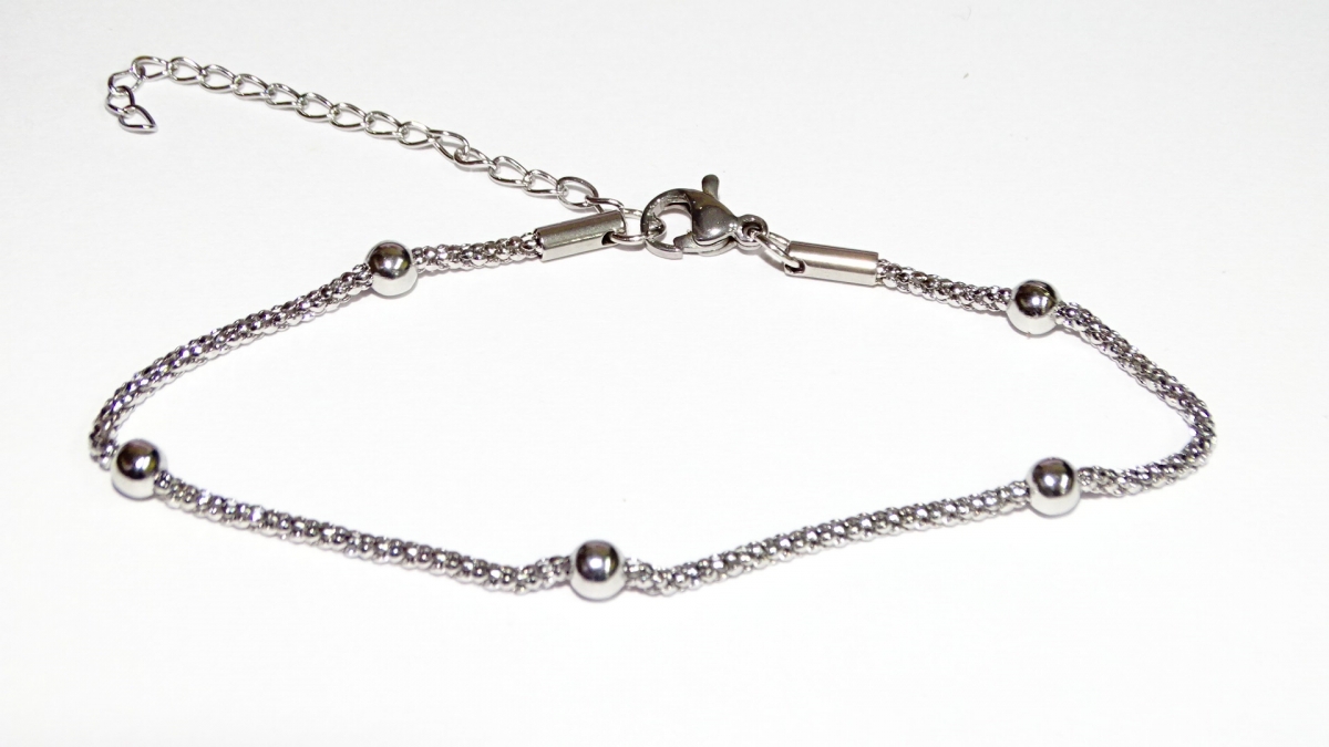PULSERA ACERO BOLITAS ++++ | Acero | Joaquina Moda