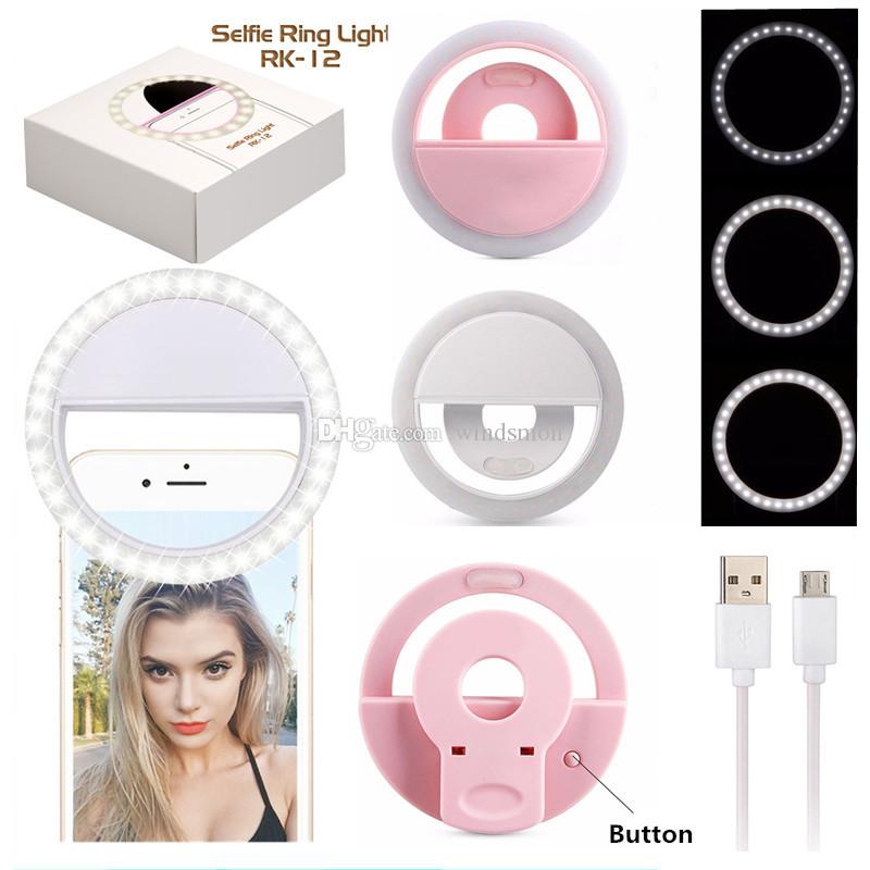 ARO DE LUZ SELFIE RING LIGHT PARA CELULAR VARIOS COLORES ...